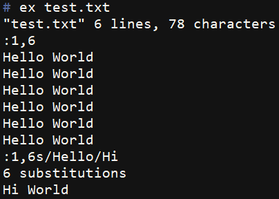 VIM学习笔记 Ex模式 (Ex Mode) - 知乎