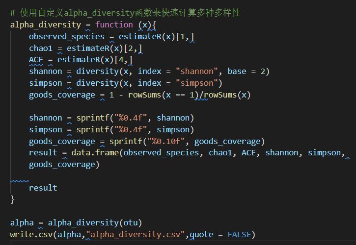 R Alpha多样性指数的计算 - 知乎