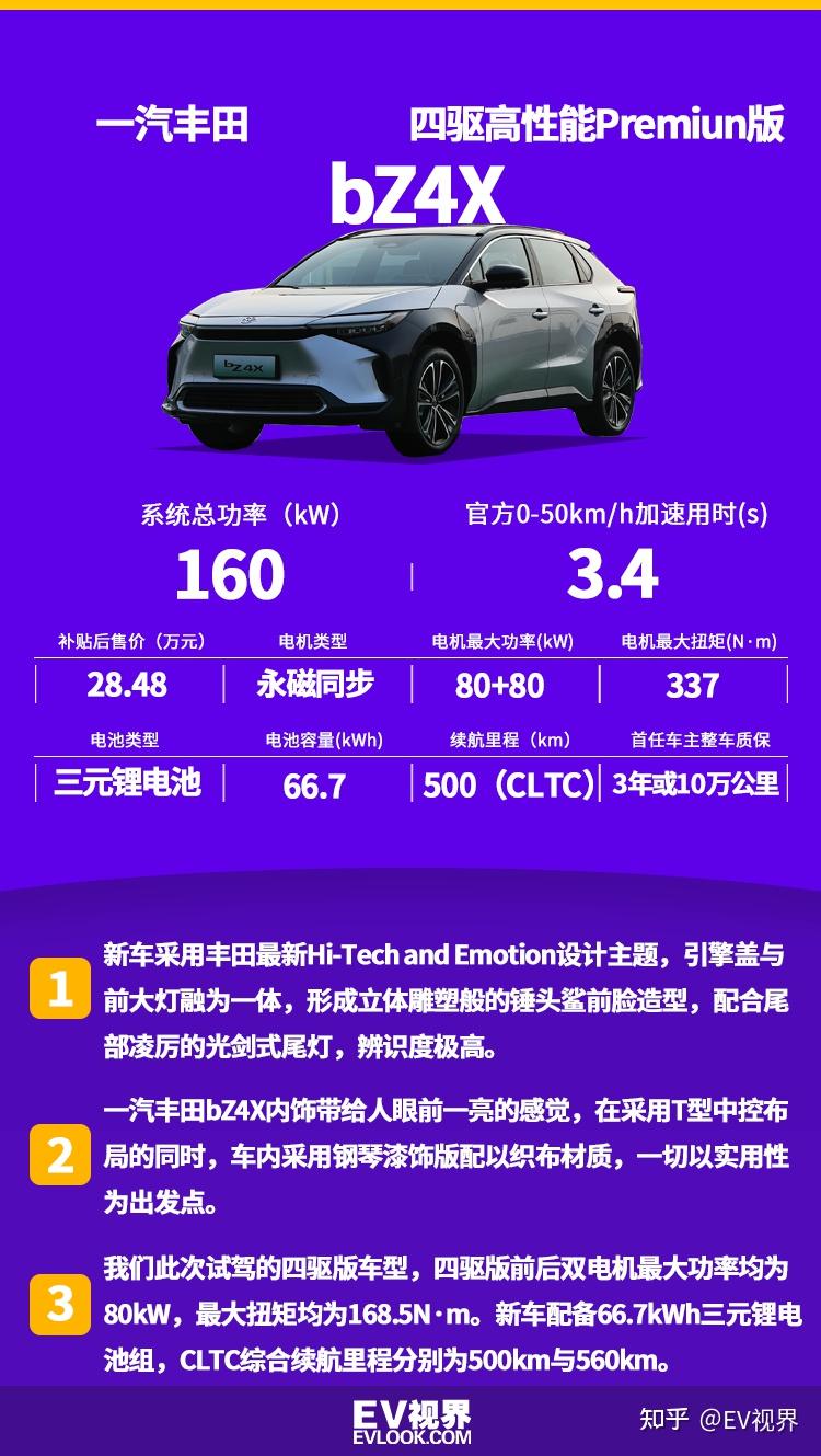 可靠+稳定的新时代纯电产物 一汽丰田bZ4X/bZ3双车体验 - 知乎
