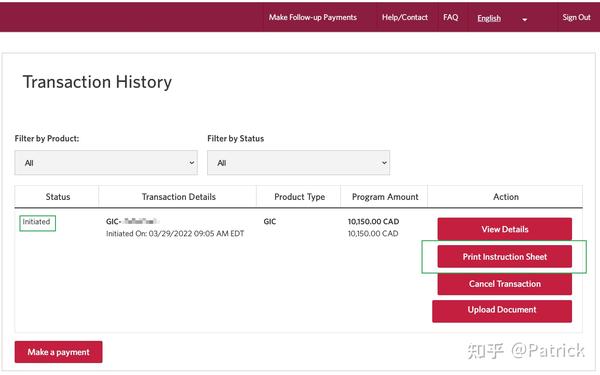 加拿大CIBC银行网申办理GIC证明详细教程 - 知乎