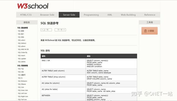 【103】W3School-实用计算机技能在线学习 - 知乎