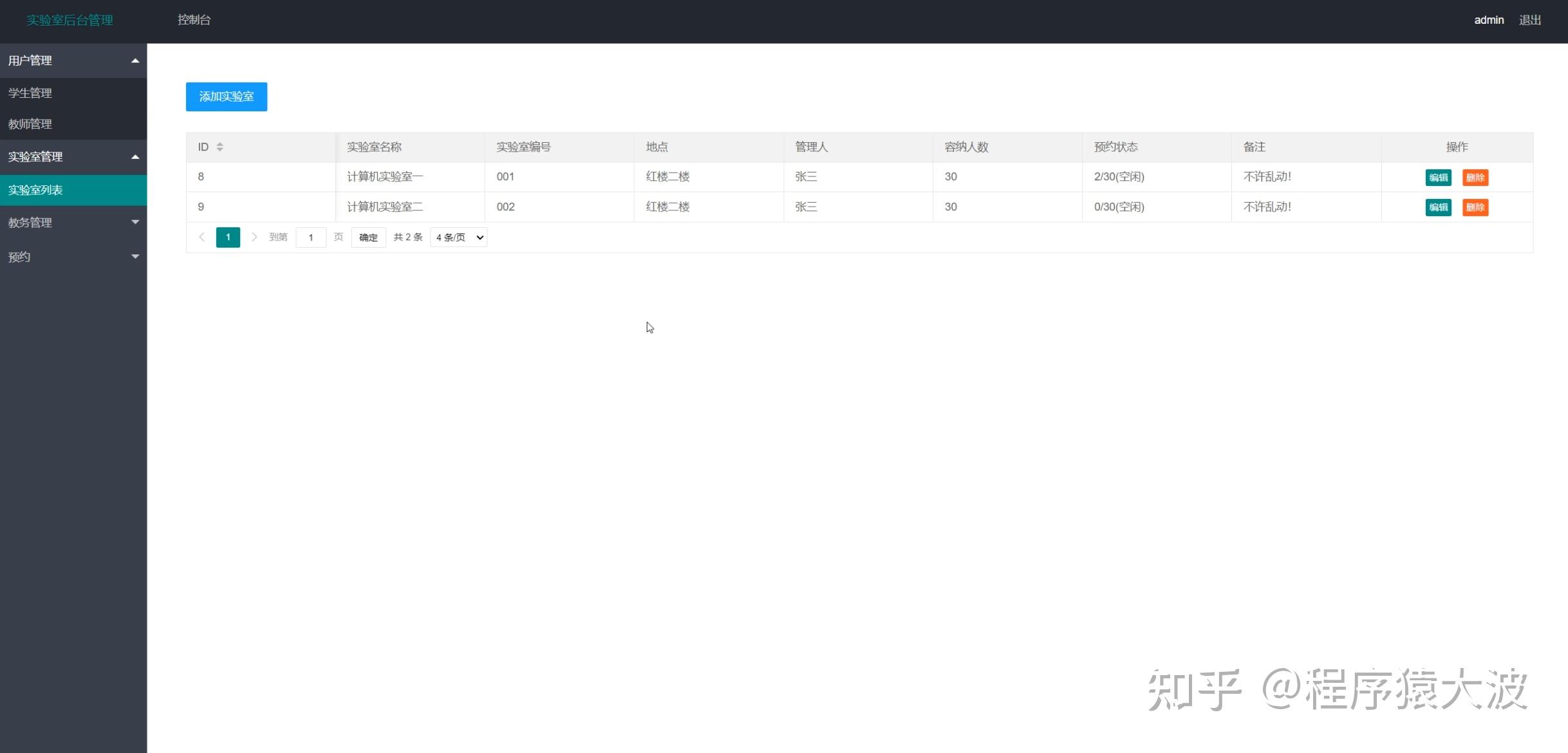 基于javaspringboot和html实验室预约管理系统设计,附源码 知乎