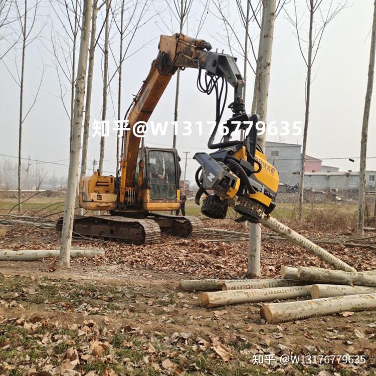 挖掘机用的全自动伐木机 液压砍树机 - 知乎