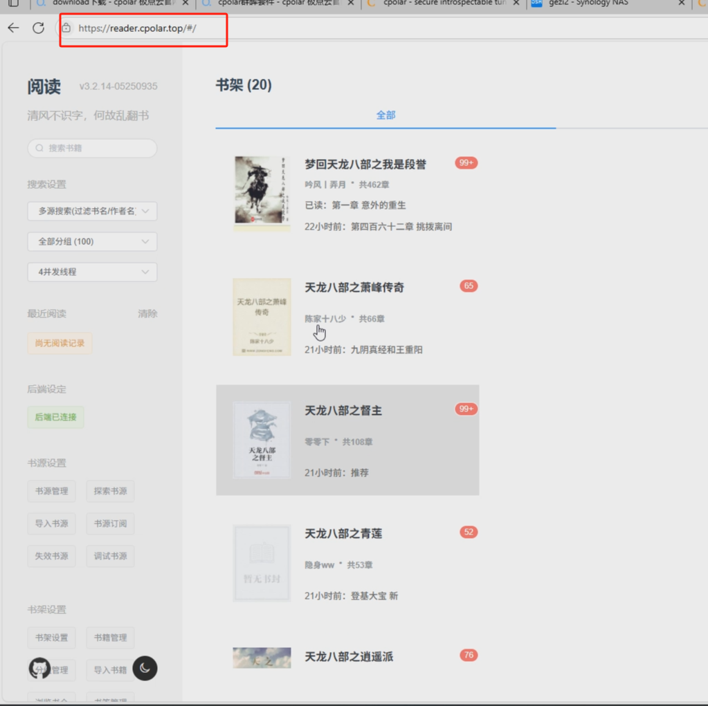 用Reader一招解决书荒，群晖NAS自制无干扰超强小说阅读神器！ - 知乎