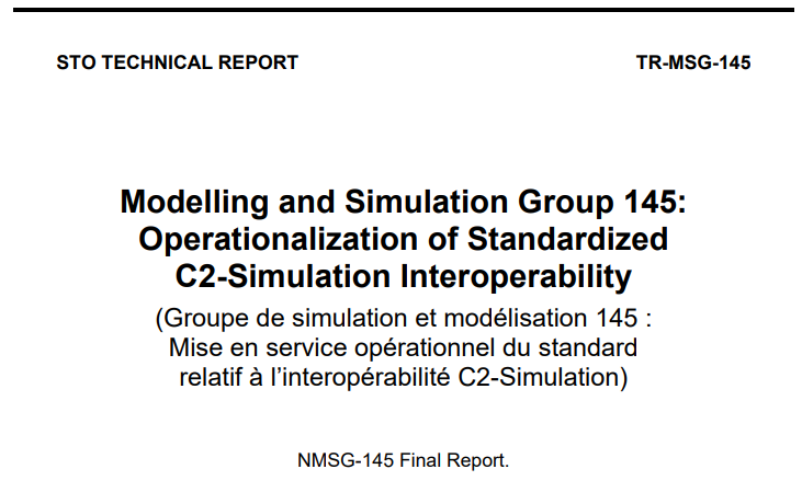 北约162页技术报告《指挥与控制仿真（C2SIM）互操作性标准的实施》，北约9个国家15位作者联合发布 - 知乎