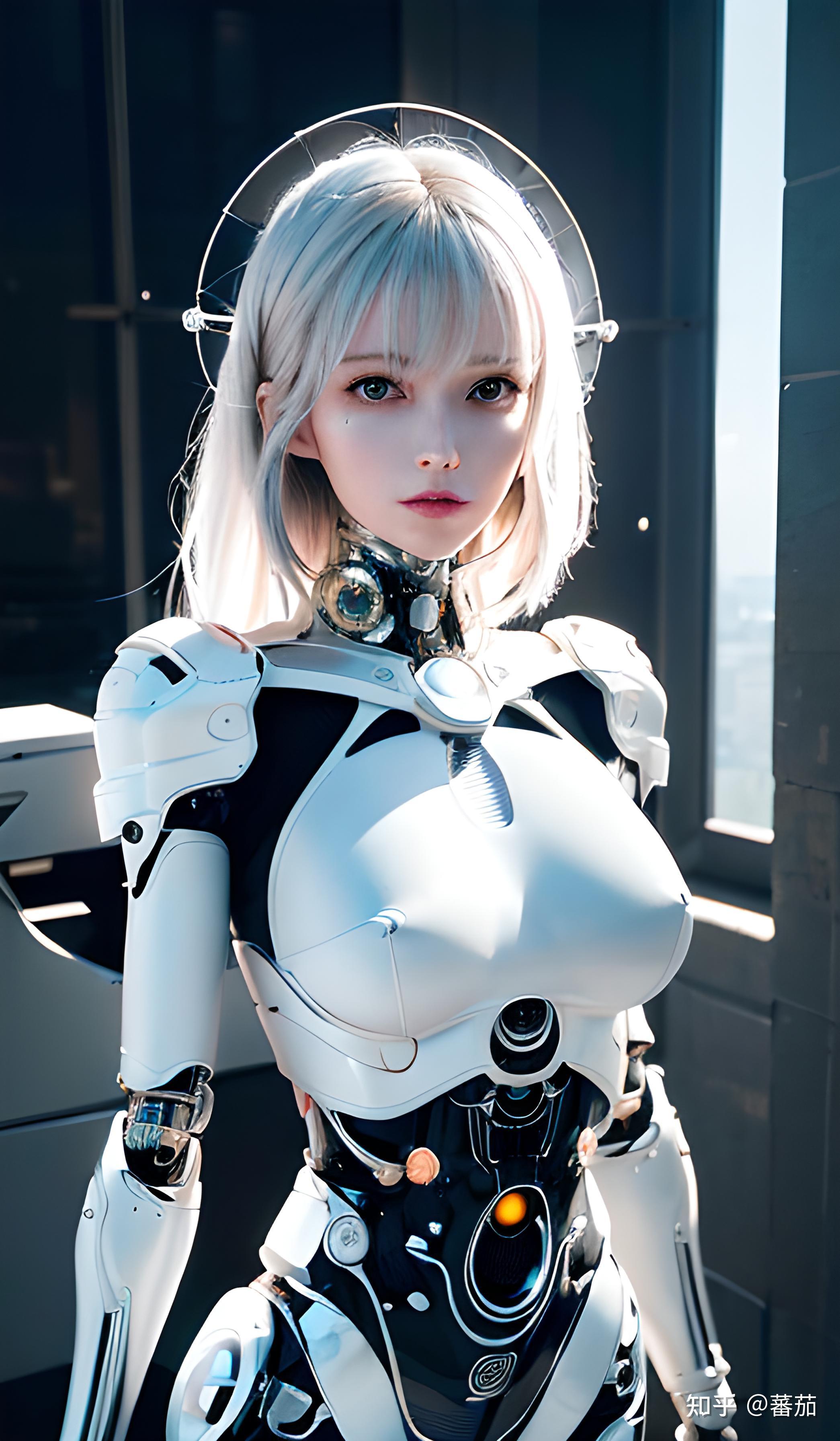 科技与艺术的完美结合:白发人形机械女带你领略机器人之美 知乎