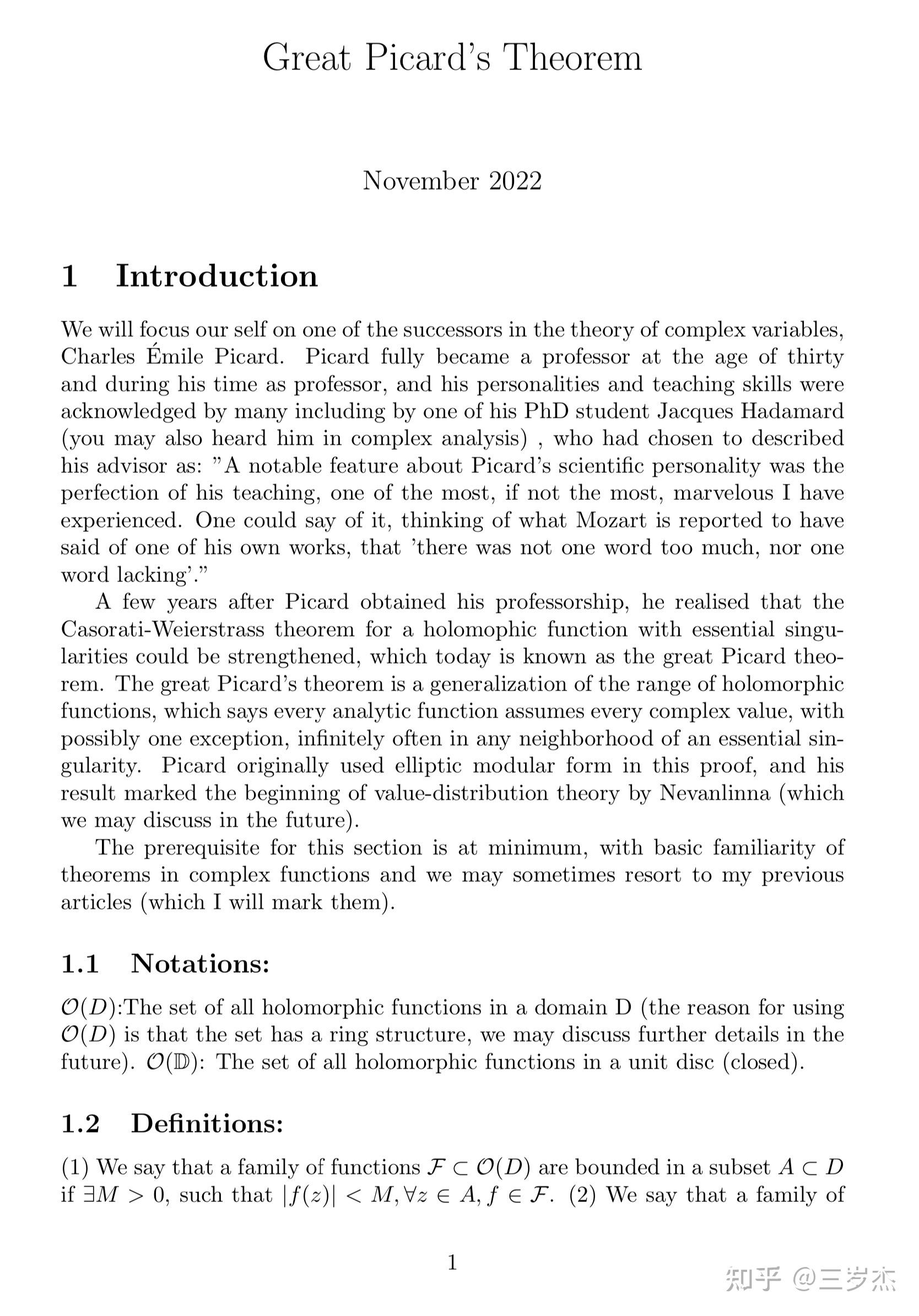  6 Picard Great Picard Theorem 
