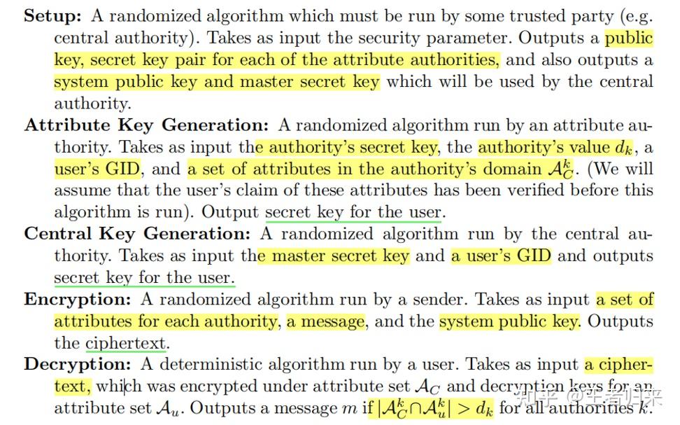 多权威的属性基加密（Multi-authority Attribute Based Encryption） - 知乎