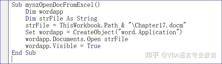 从Excel 打开Word文档 - 知乎