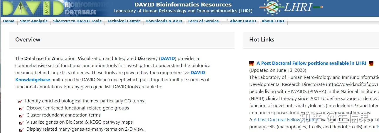 保姆级教程！！小果教你如何使用DAVID数据库并可视化结果！！！ - 知乎