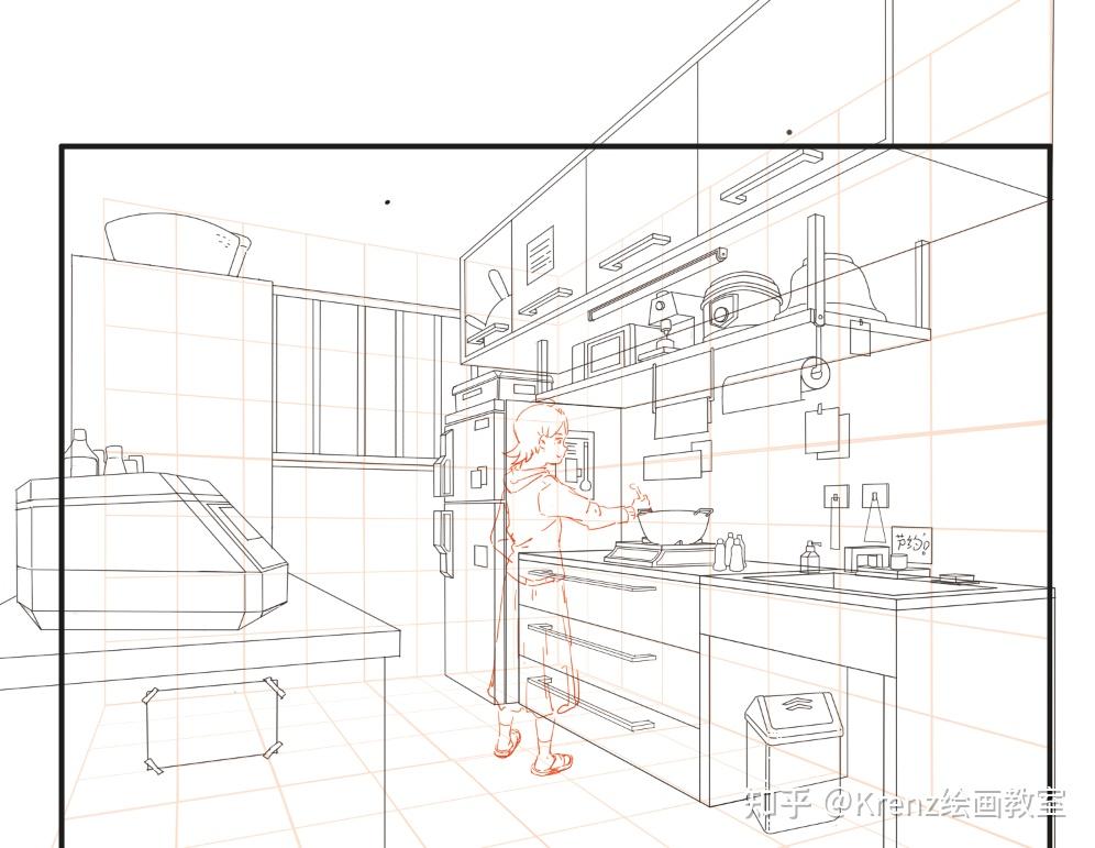 Krenz绘画教室【优秀作业心得】基础透视与结构-0123 - 知乎