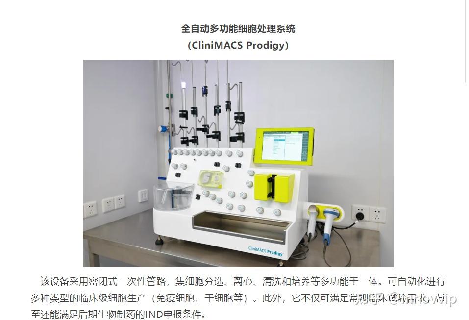 CliniMACS Prodigy全自动多功能细胞处理系统CliniMACS Prodigy system - 知乎