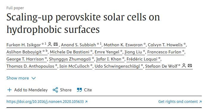 JACS & Nano Energy 关于PTAA润湿性改造 - 知乎