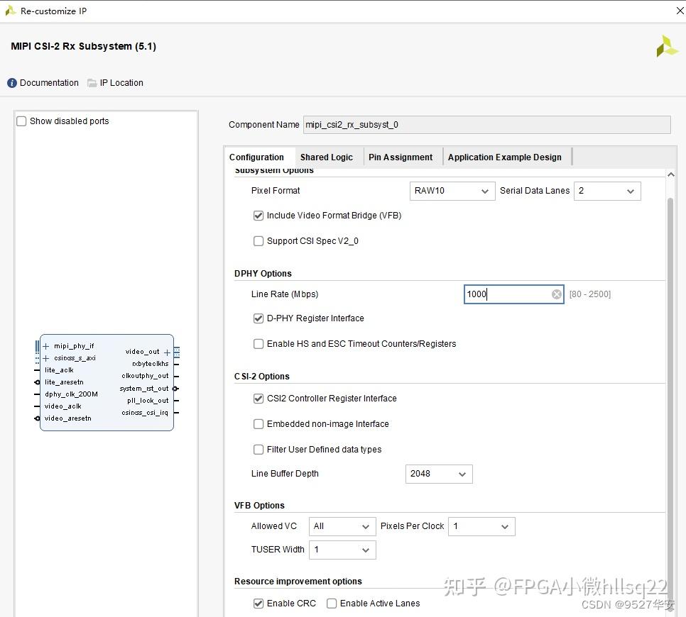 Zynq UltraScale系列使用MIPI CSI-2 RX Subsystem 解码MIPI视频PD输出 提供2套工程源码和技术支持 - 知乎