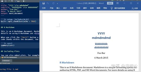 Rmarkdown 行文小技巧（标题换行设置） - 知乎