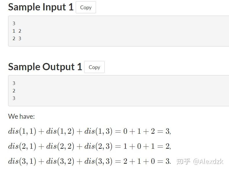 Atcoder Beginner Contest 220 F Distance Sums 2 (换根dp) 知乎