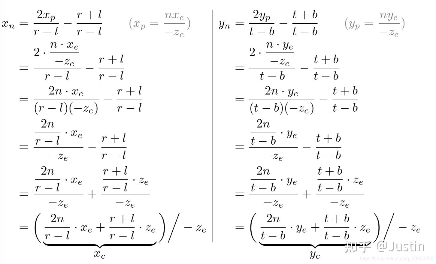OpenGL中投影矩阵(Projection Matrix)详解 - 知乎