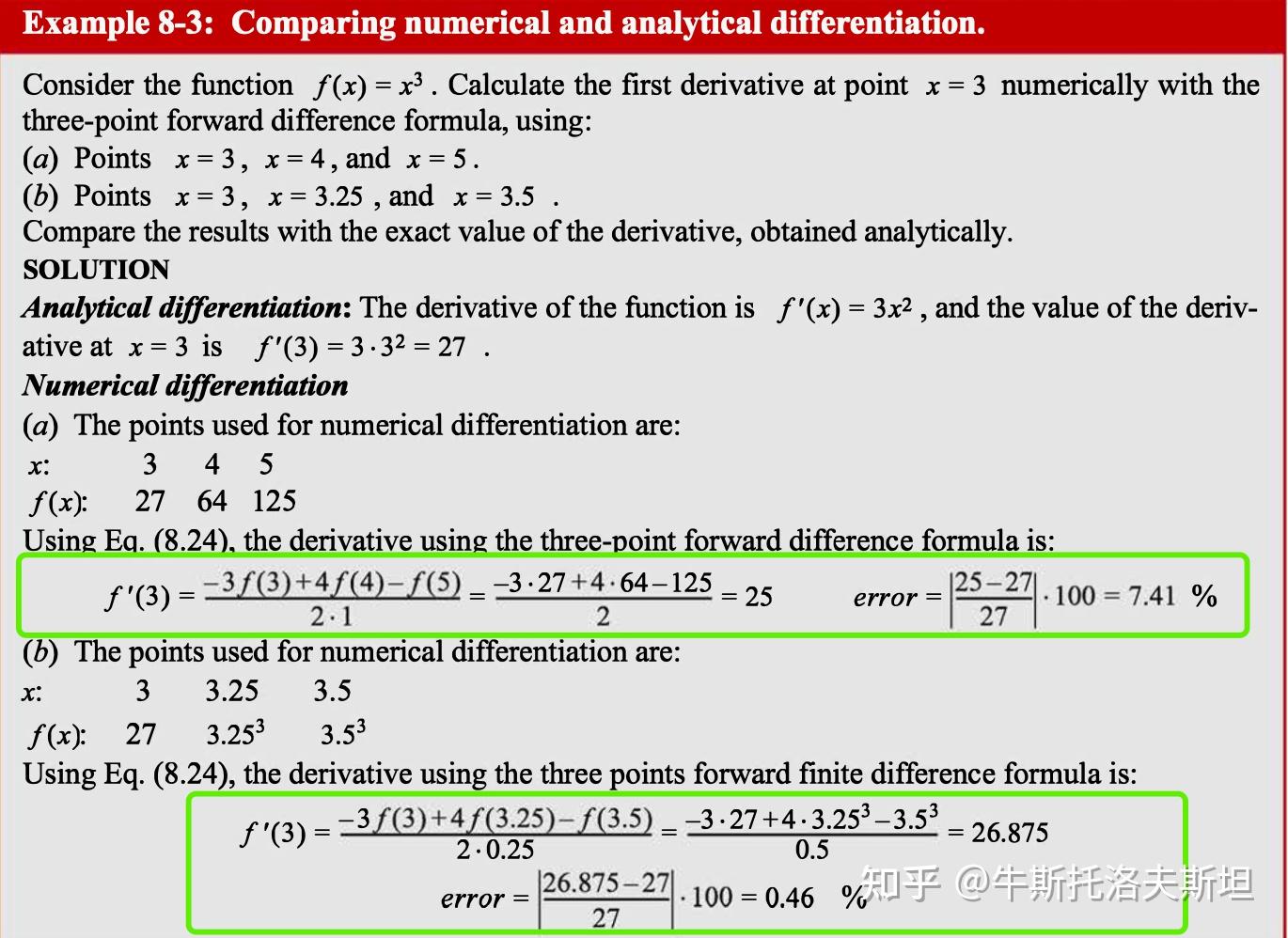 (八)数值微分计算方法总结 - 知乎