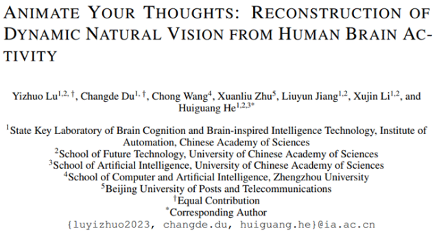 ICLR2025：脑机绘影，中科院自动化所Mind-Animator从大脑信号中解码出动态视频 - 知乎