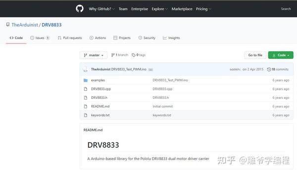【雕爷学编程】Arduino动手做（182）---DRV8833双路电机驱动模块 - 知乎