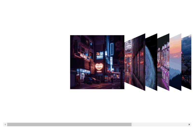 用scroll snap和scroll-driven animations实现苹果的经典动画cover flow - 知乎