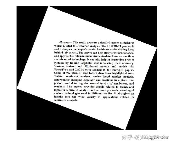 Matlab图像处理——文档图像倾斜角检测及校正 知乎 