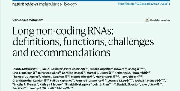 lncRNA 定义、功能、挑战和建议 | Nature Review Molecular Cell Biology - 知乎