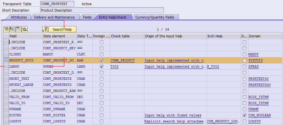 SAP ABAP checktable 