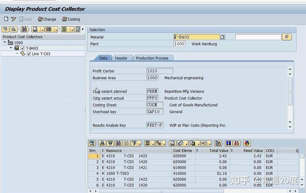 SAP-基础篇-44-基本期间的产品成本核算1-KKF6N创建成本收集器&MFBF投料&报工 - 知乎