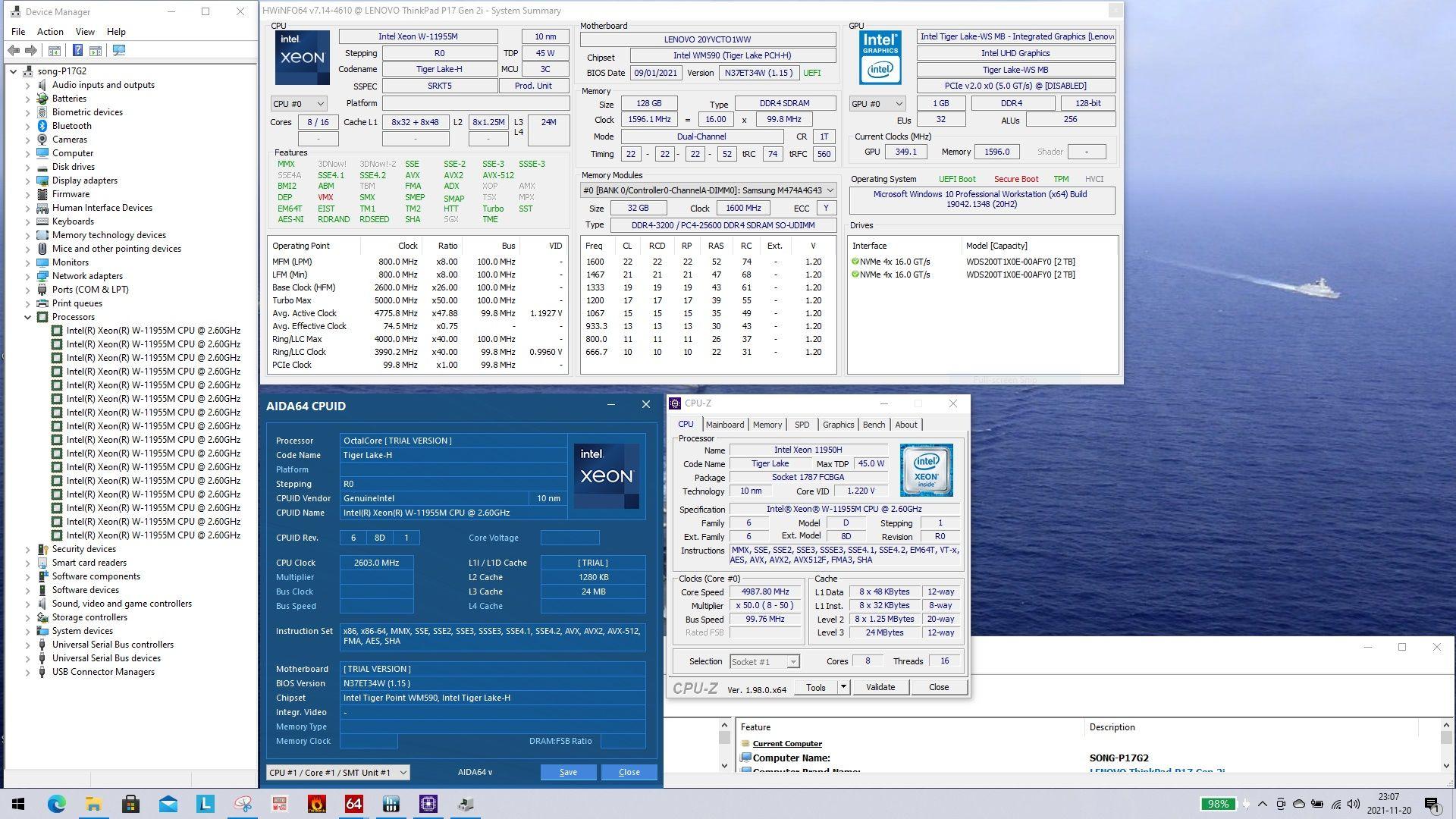 2021 ThinkPad重型移动工作站P15 Gen 2&P17 Gen 2对比评测连载3：体验比翼双飞 - 知乎