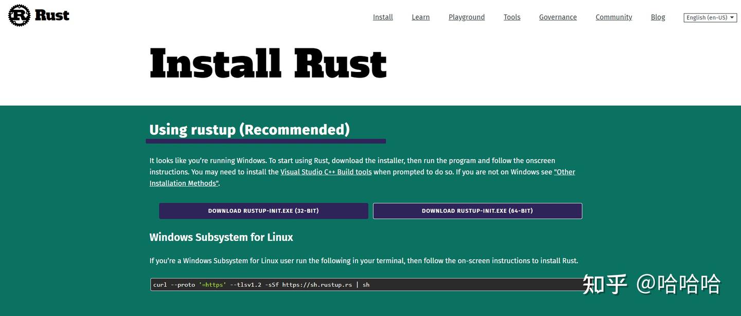 Windows 安装Rust - 知乎