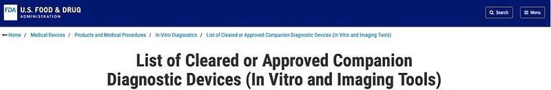 一文读懂伴随诊断，盘点FDA所有获批CDx产品 - 知乎