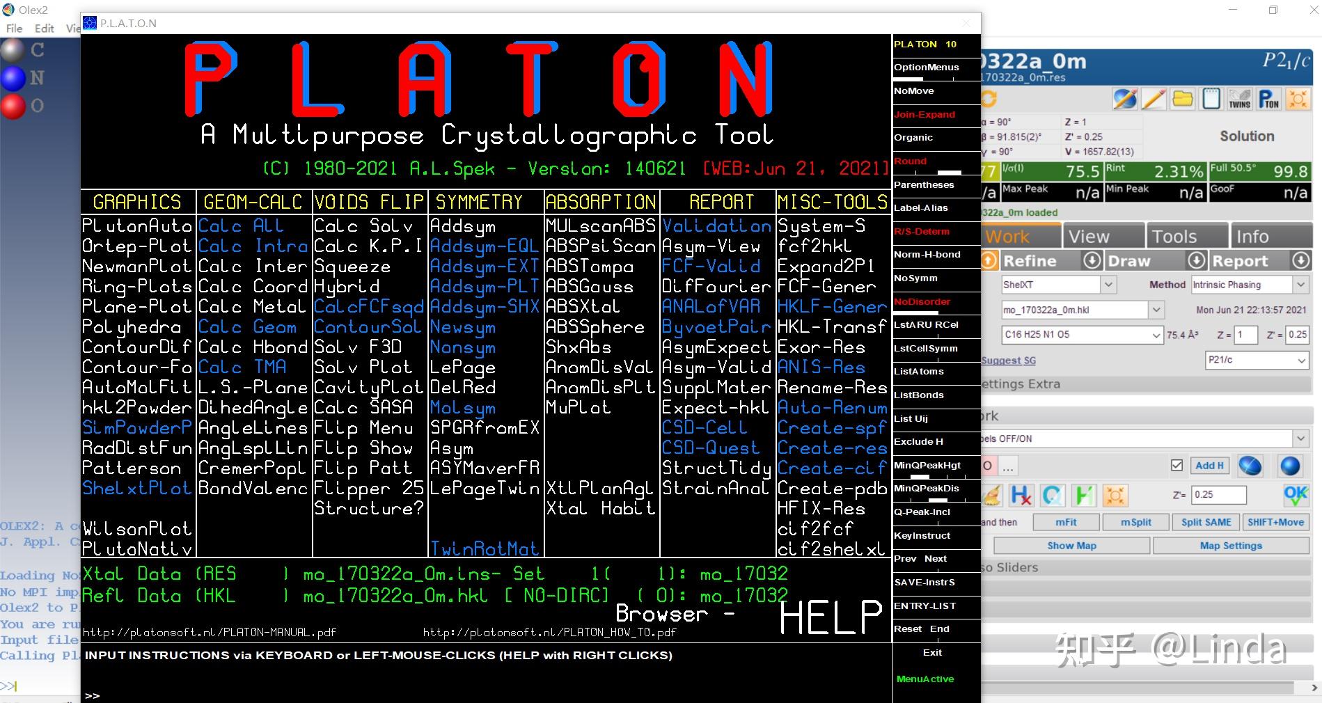 Olex2 - 1.3 配置 shelx 和platon - 知乎