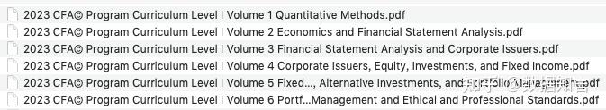 【CFA】2023 CFA官方资料自取下载(高清可编辑pdf) - 知乎