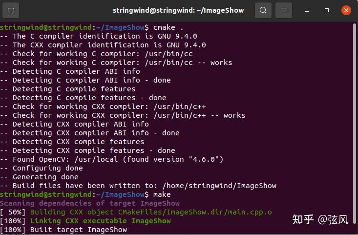 Ubuntu 20.04下搭建C++ & OpenCV 4.6.0 & cmake编译 - 知乎