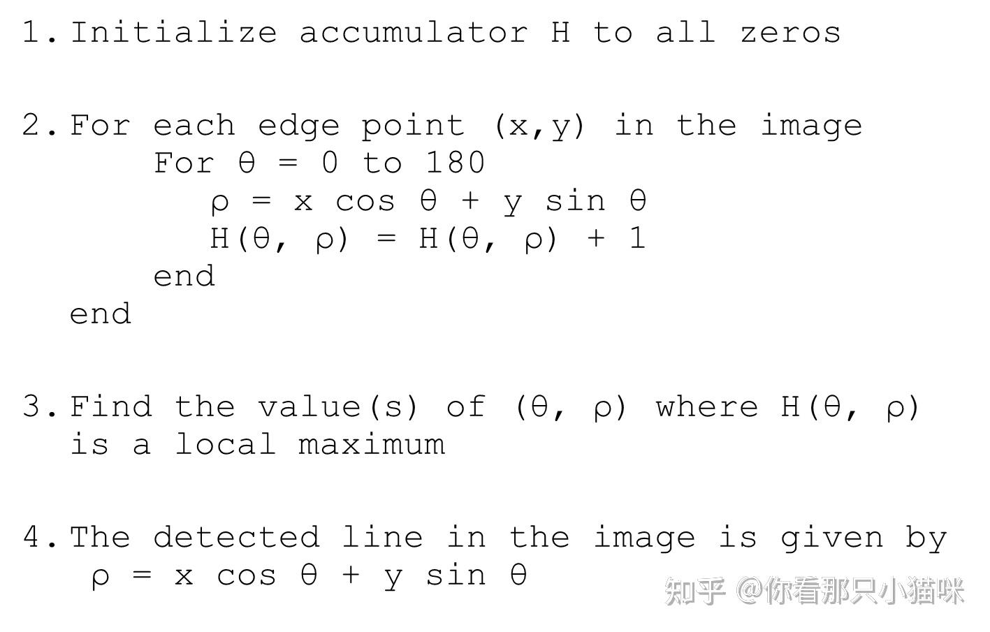 霍夫变换(Hough Transform)详解（附代码） - 知乎
