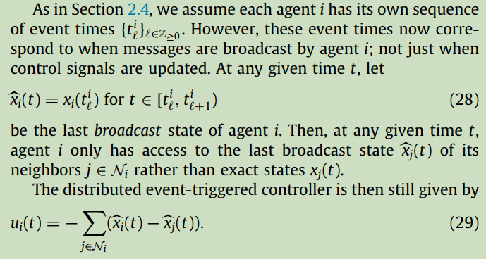 Event-triggered communication and control of networked systems for multi-agent consensus - 知乎