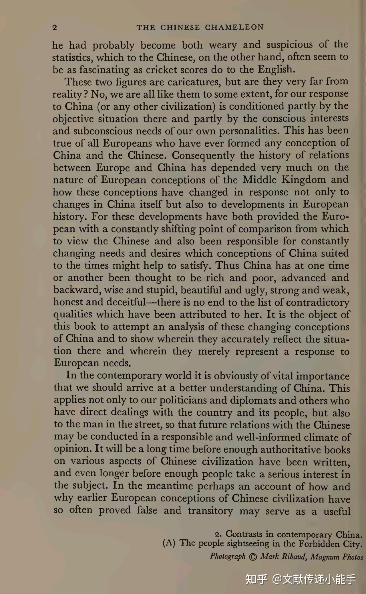 雷蒙·道森,中国变色龙:欧洲中国文明观之分析,英文版,The Chinese Chameleon by Raymond S. Dawson - 知乎