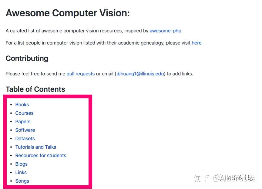 Github上的CV（计算机视觉）、AI（人工智能）开发资源库 - 知乎