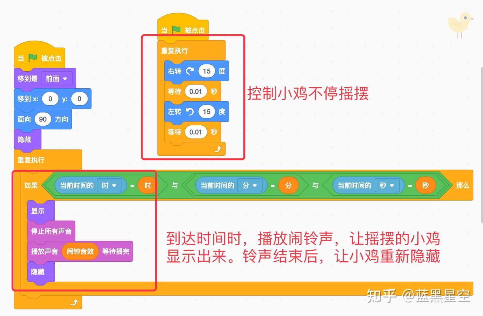 Scratch 3 学习手册【中级篇】——07 电子闹钟P2 - 知乎