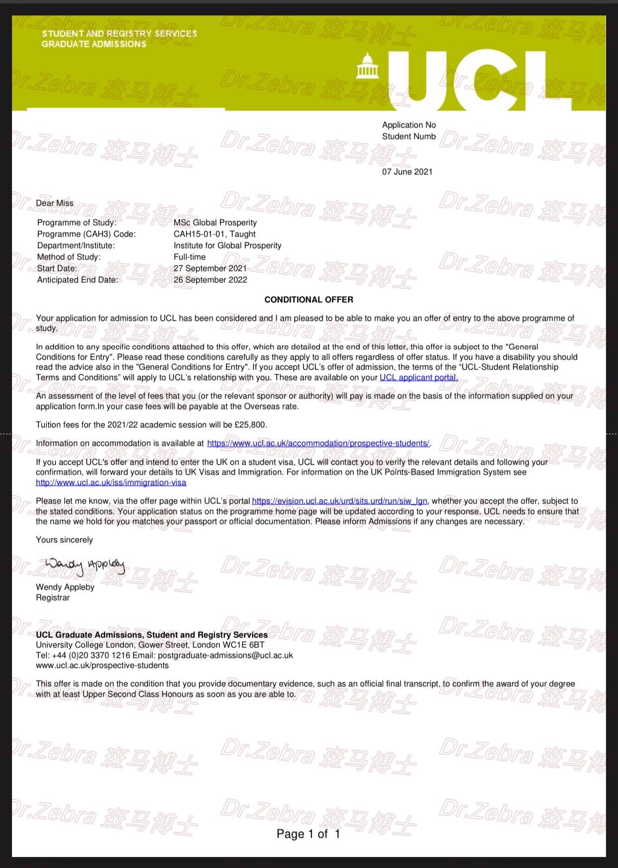 伦敦大学学院 University College London (UCL) 伦敦大学学院 University College London ...