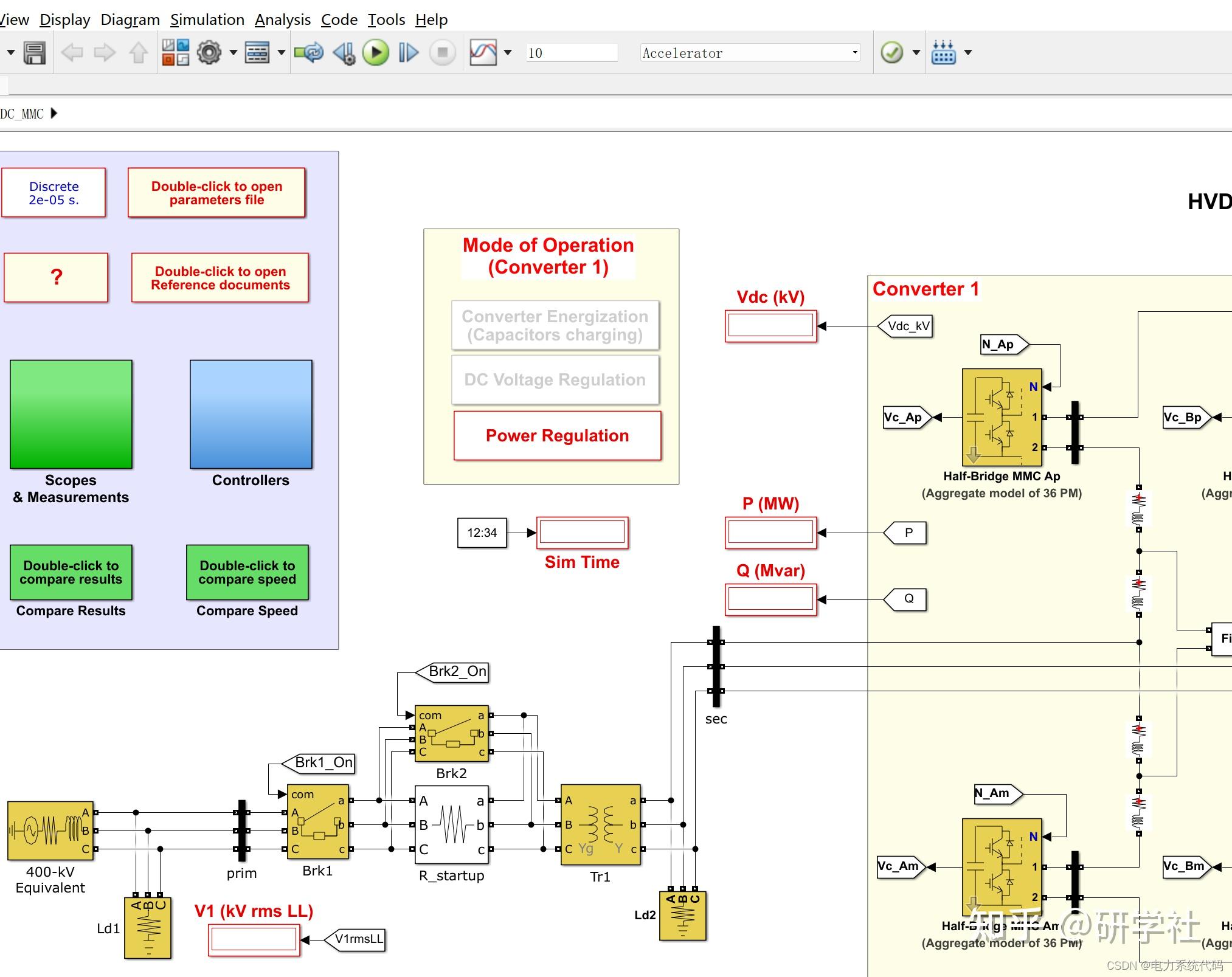 基于转换器 (MMC) 技术和电压源转换器 (VSC) 的高压直流 (HVDC) 模型（Matlab&Simulink实现） - 知乎