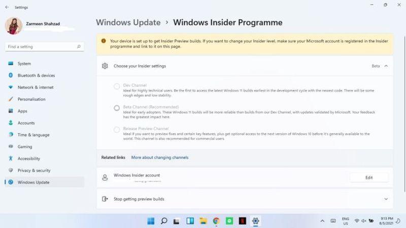 如何从Win11 Dev频道切换到Beta频道 - 知乎