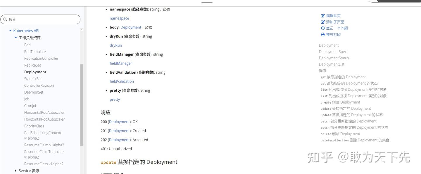 K8S api 列表 - 知乎