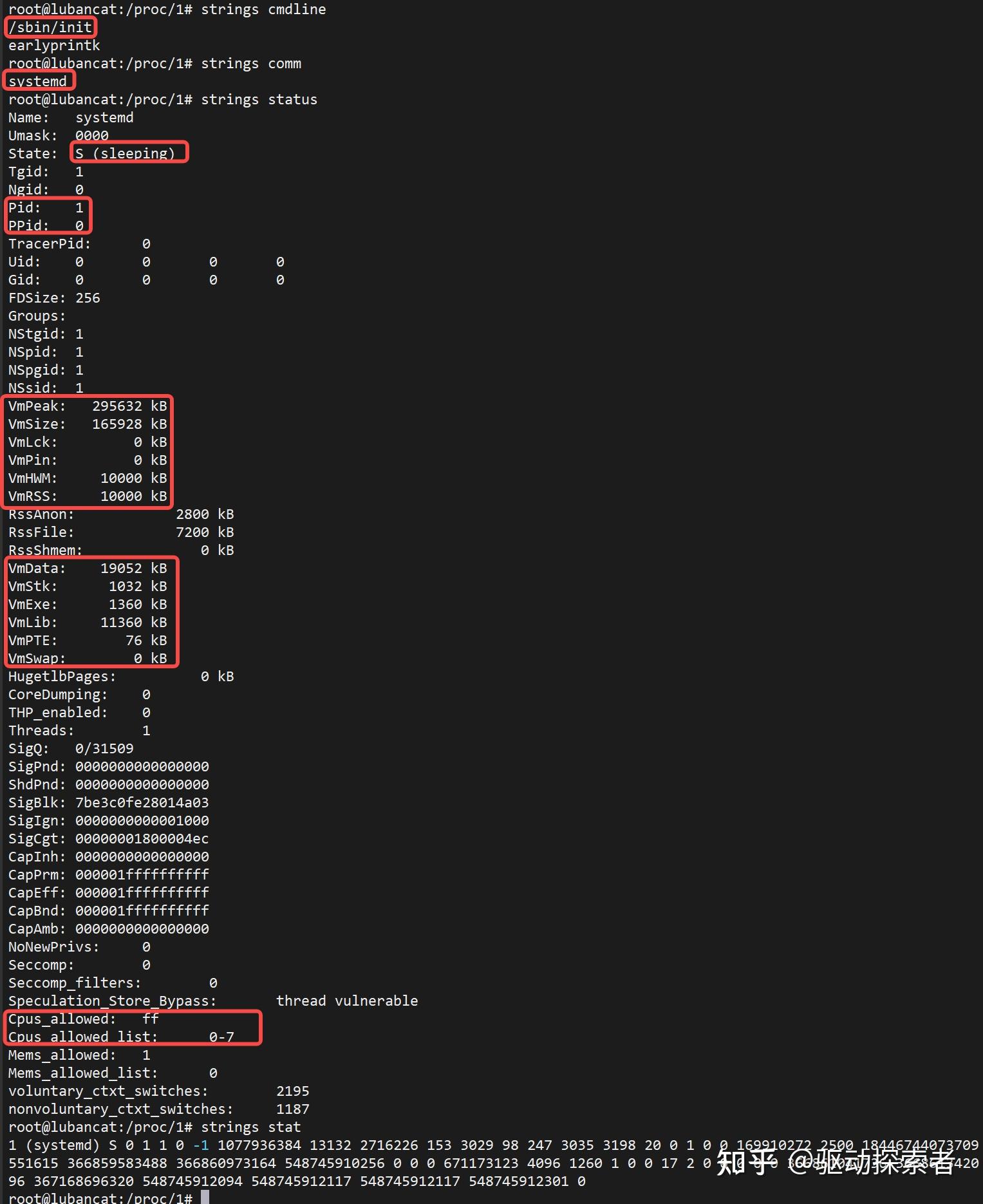 Linux /proc/pid 探索 - 知乎