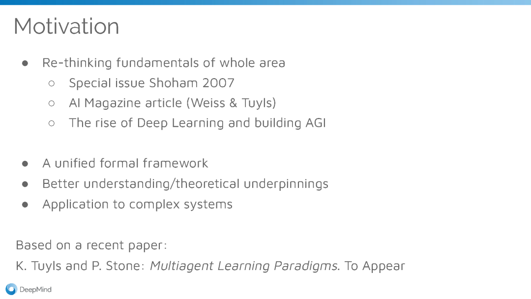 【多智能体学习教程】DeepMind，231页PPT - 知乎