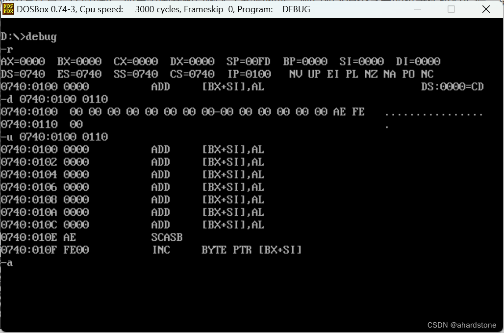 Dos的debug工具的简单使用(2023.9.7) - 知乎