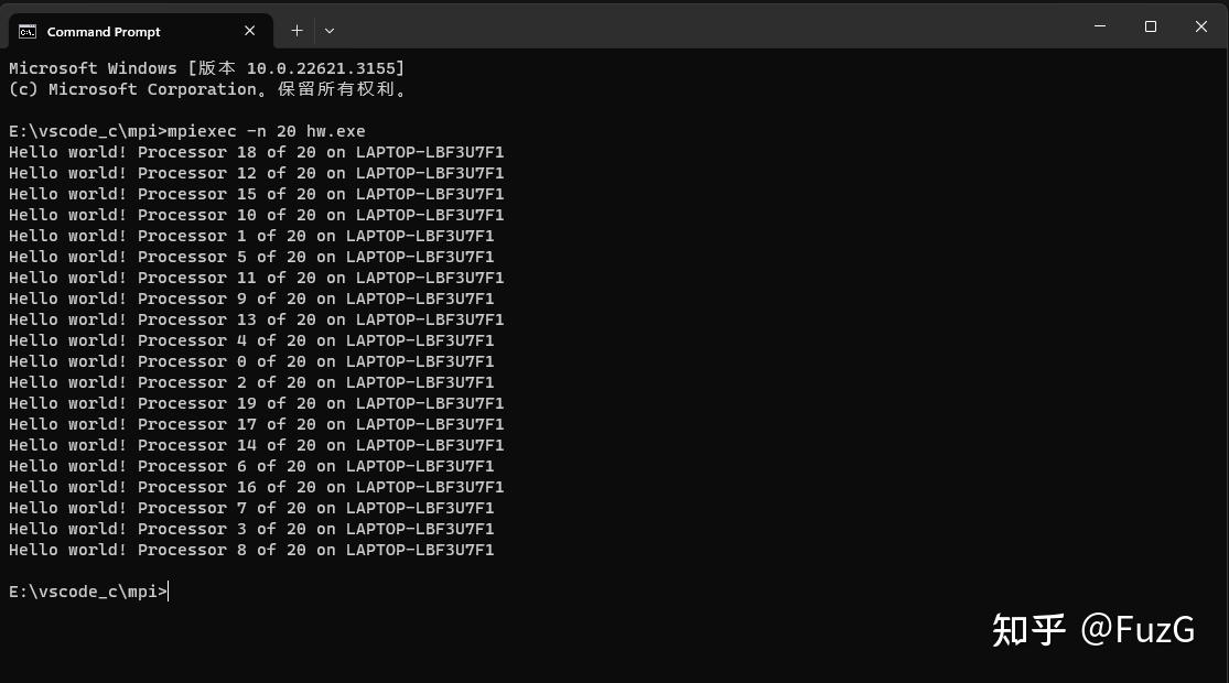 Windows 配置 MPI 环境 - 知乎