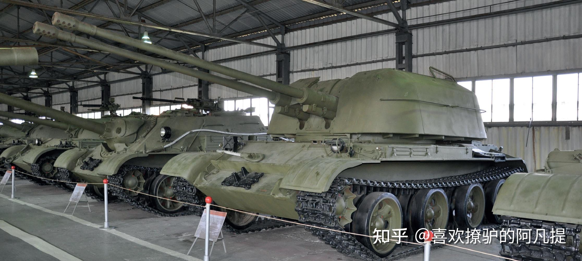 编号06：T-54坦克的衍生车型-自行火炮：SU-122-54型突击炮与 ZSU‑57‑2型自行高炮 - 知乎