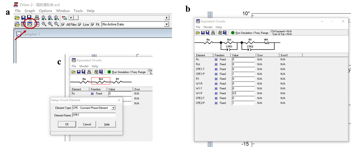 如何使用ZView软件进行阻抗拟合（两个半圆） - 知乎